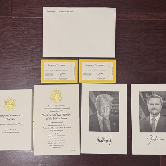 Holiday | Rare Donald Trump Inauguration Tickets Full Packet With ...